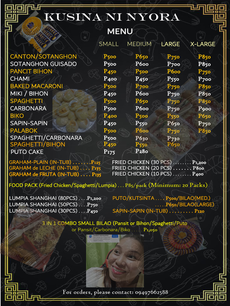 nyora menu2 | PDF