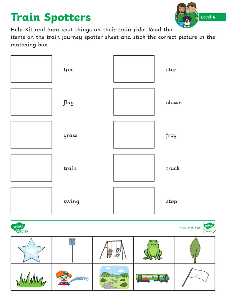 Train Spotters Cut and Stick | PDF