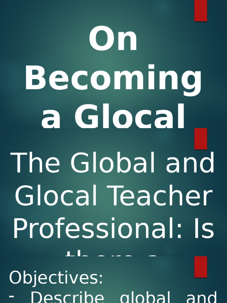 Glocal Filipino Teacher Insights | PDF