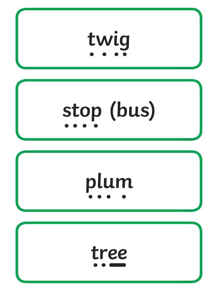 Word Cards | PDF