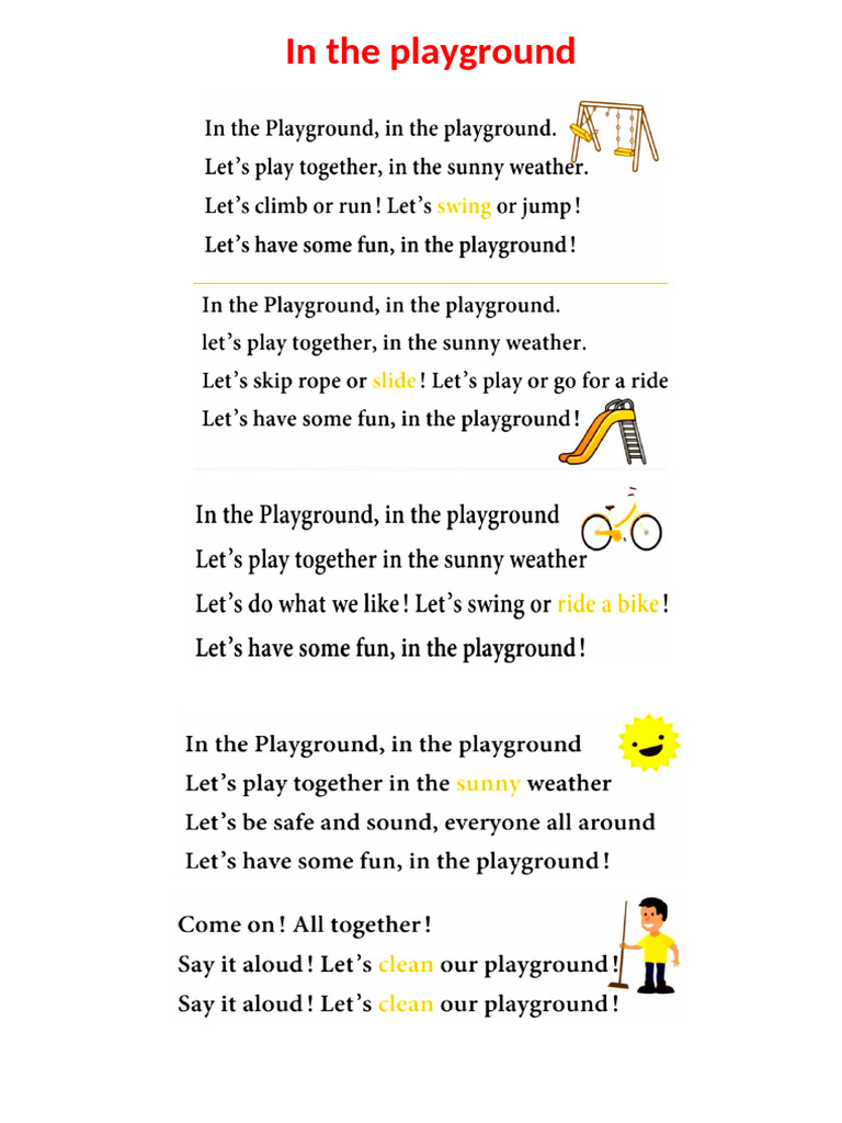 In The Playground | PDF