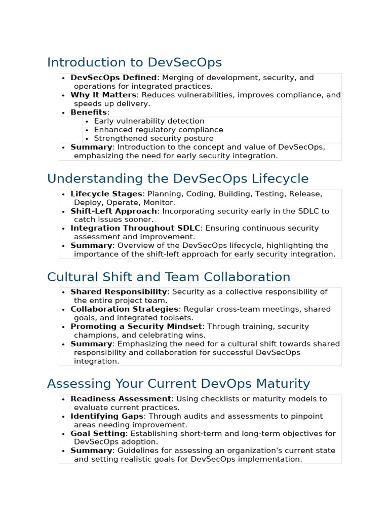 Introduction to DevSecOps | PDF | Software Development Process | Automation