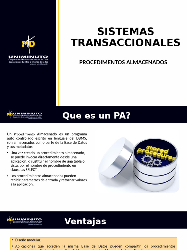 Procedimientos Almacenados en SQL Server | PDF | Servidor SQL de Microsoft | SQL