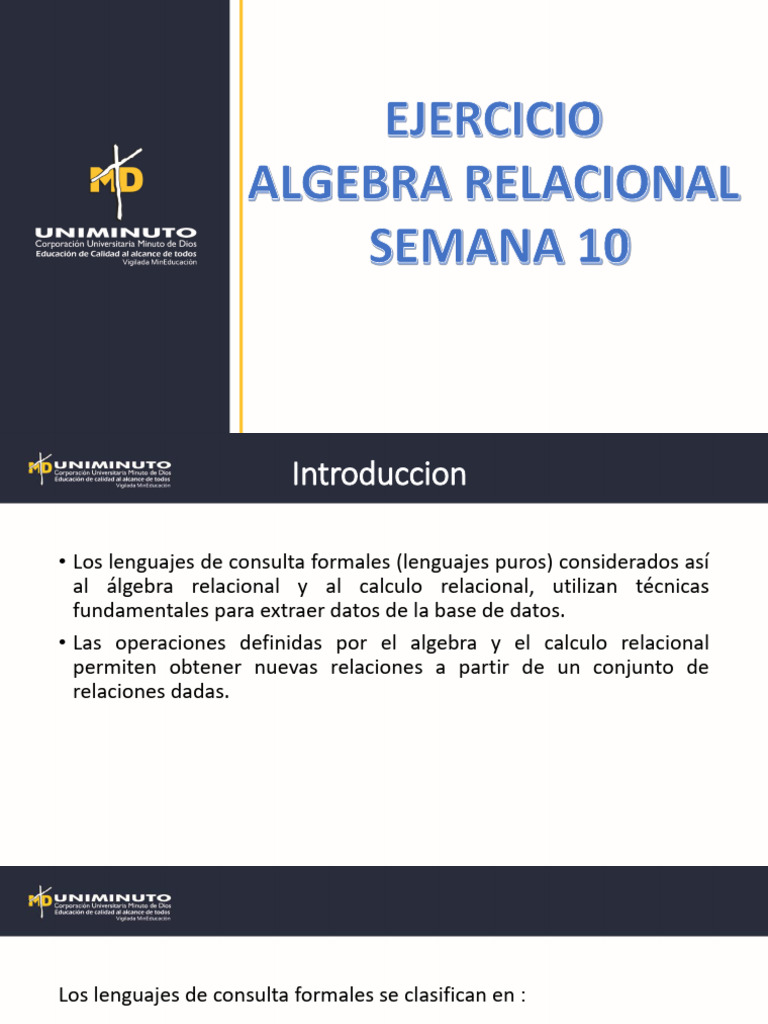 Ejercicios de Álgebra Relacional | PDF | Base de datos relacional ...