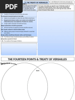Treaty of Versailles Vs 14 Points - Venn Diagram (SoH) | PDF