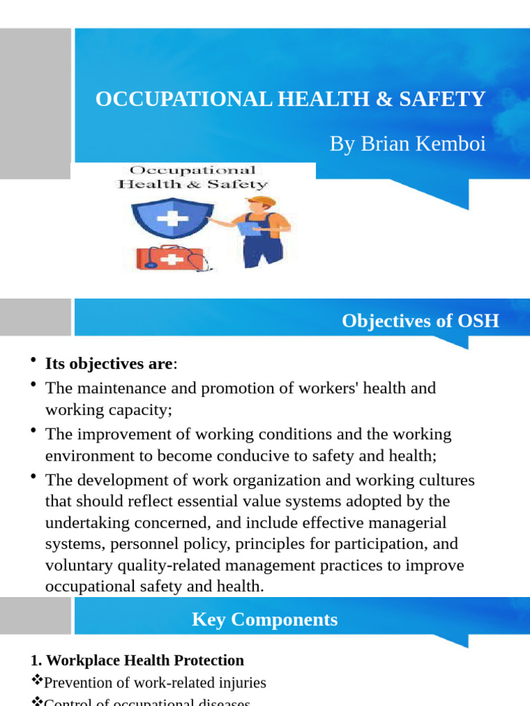 OCCUPATIONAL HEALTH & COMMUNITY STRATEGY | PDF | Occupational Safety ...