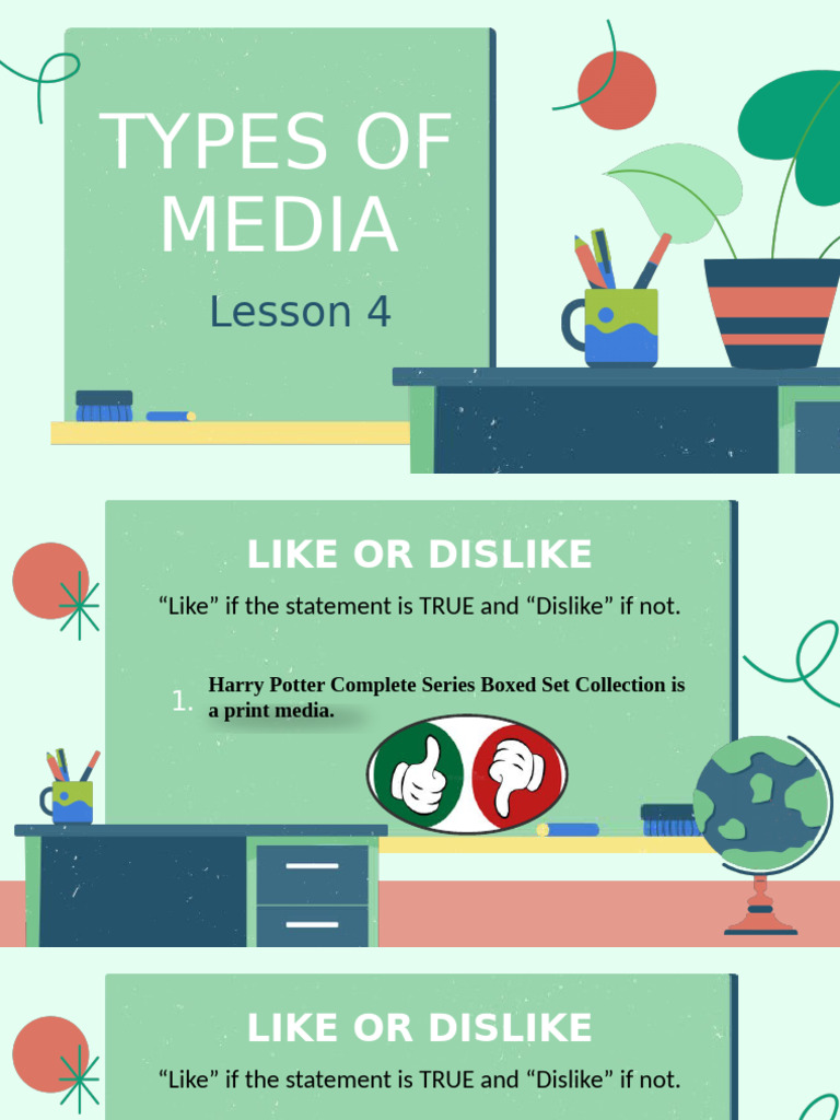 Lesson 4 (Types of Media) | PDF | Mass Media | Technological Convergence