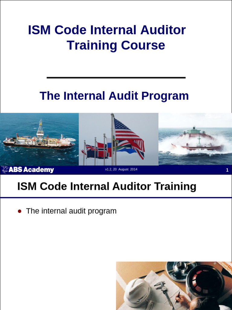 07 - ISM Code Internal Auditor - The Internal Audit Program | PDF ...
