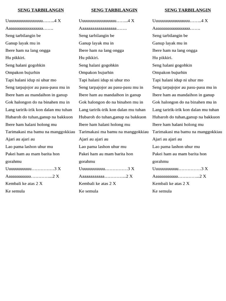 SENG TARBILANGIN | PDF