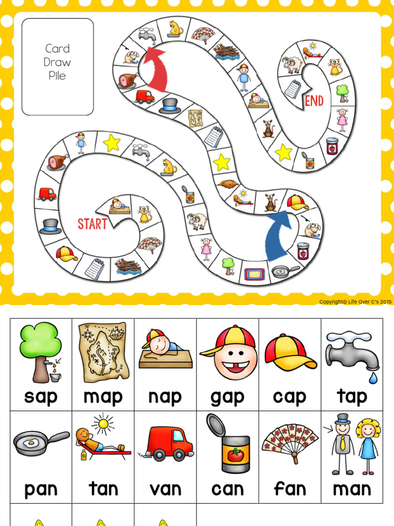 Rhyming Words Board Game | PDF