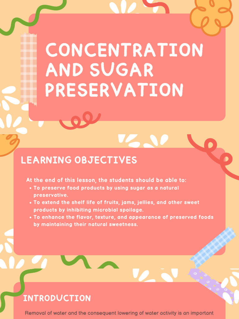 Sugar Preservation Techniques Explained | PDF | Fruit Preserves | Food ...