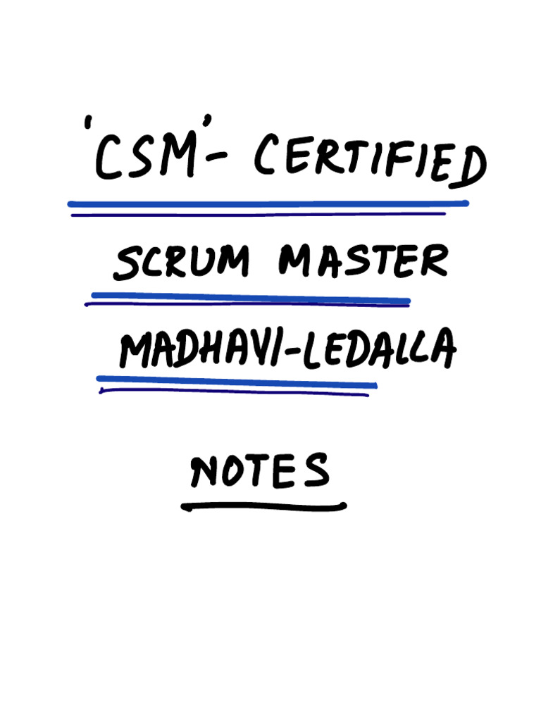 CSM NOTES_ | PDF