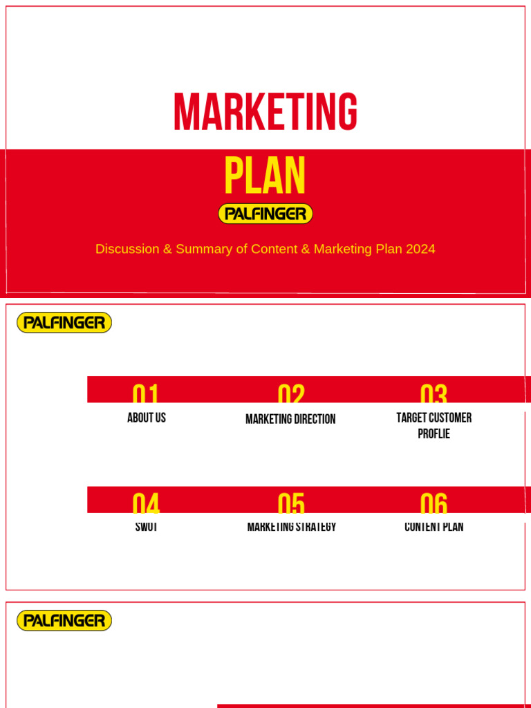 Palfinger Marketing Plan 2024 | PDF | Crane (Machine) | Marketing
