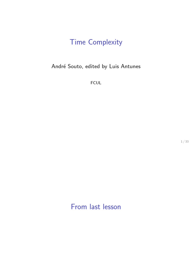 lesson23-24-2 | PDF | Time Complexity | Computational Complexity Theory