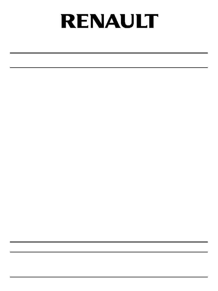 Special Notes On The M9R 630 Engine For Trafic 2 | PDF | Electrical ...