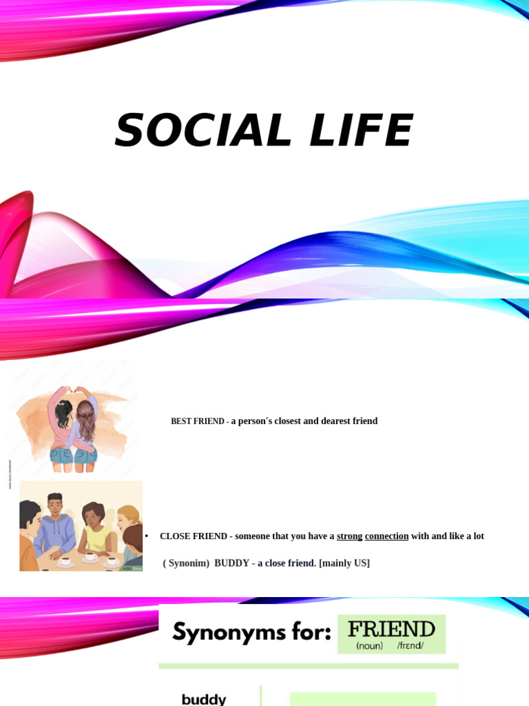 Types of Friendships and Socializing | PDF