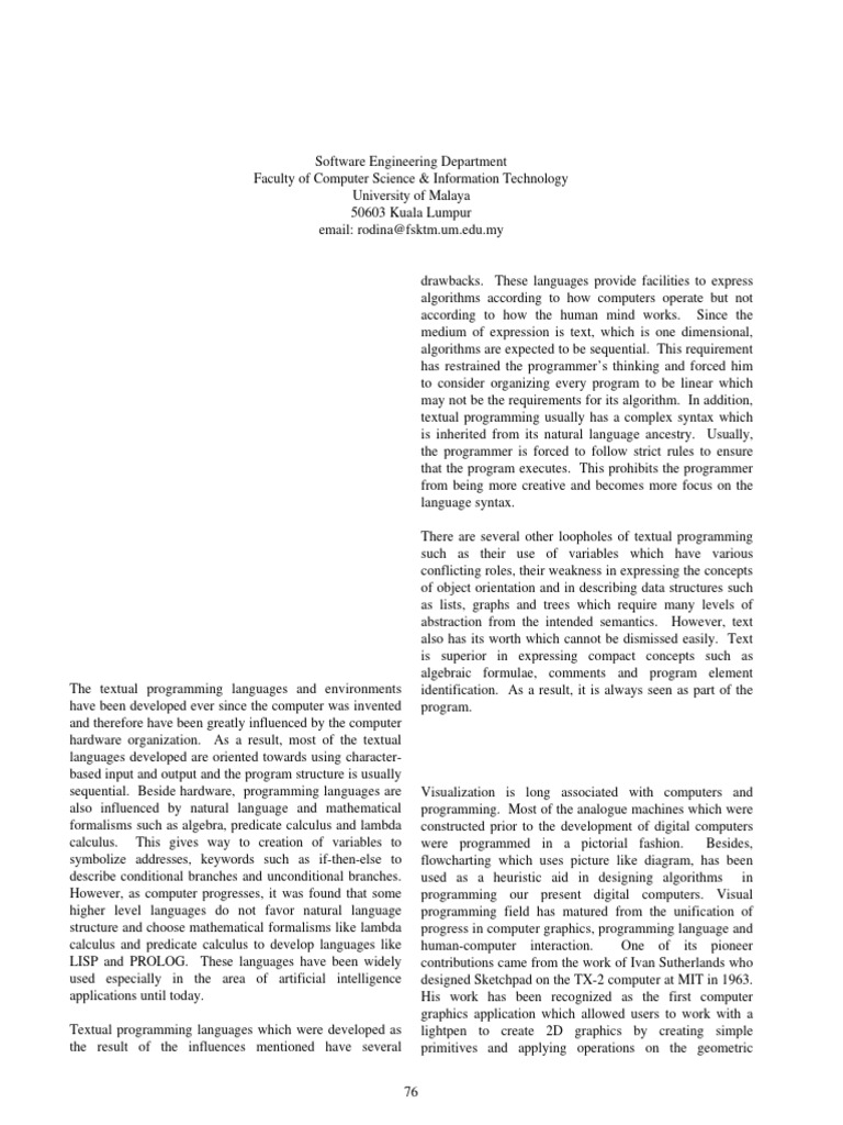 VISUAL_LANGUAGES_A_NEW_WAY_OF_PROGRAMMIN | PDF | Computer Program | Programming