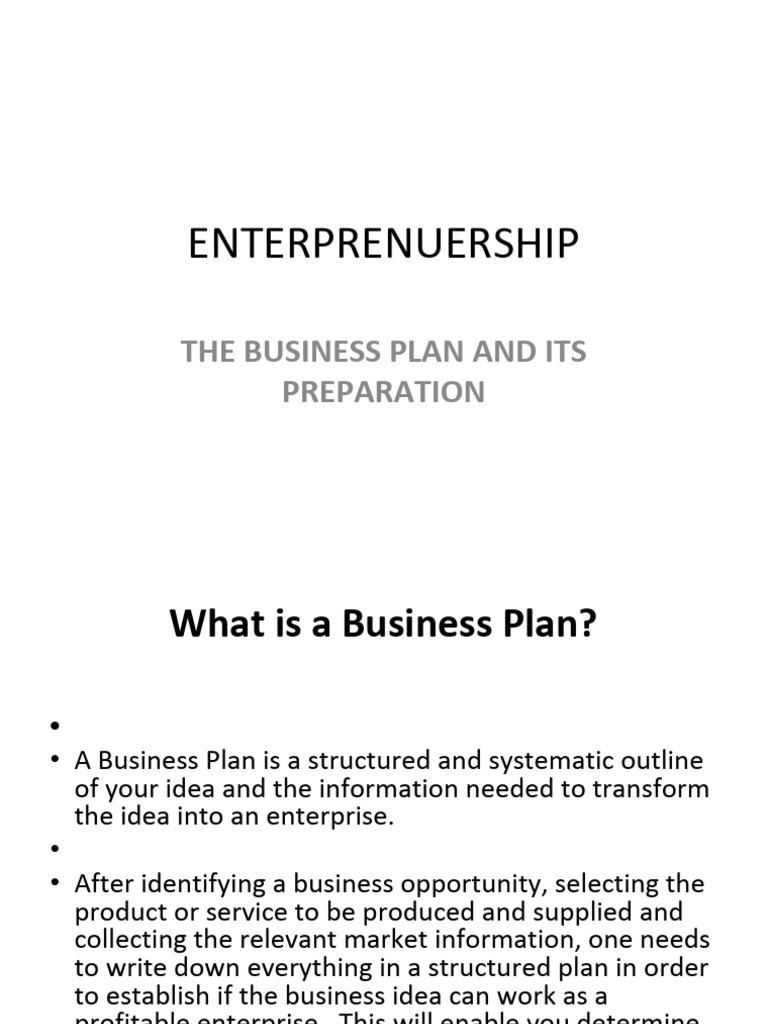 Business Plan Essentials for Entrepreneurs | PDF | Market (Economics ...