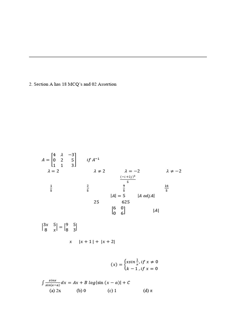 Maths-XII PB-2, Set-3 QP (2024-25) | PDF | Mathematical Concepts | Mathematical Objects