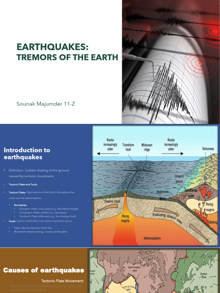 Natural Disasters Class 11 Z Sounak Majumder 1 | PDF | Earthquakes ...