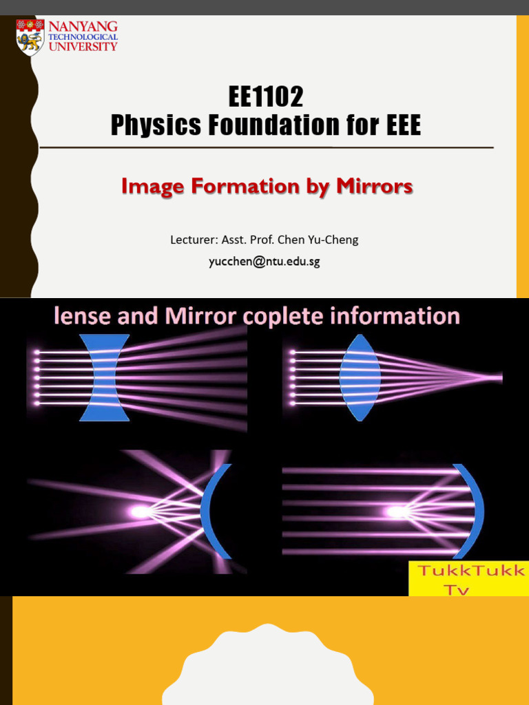 Image Formation by Mirrors and Lenses | PDF | Mirror | Optics