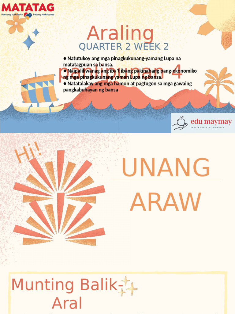 Q2 PPT Araling Panlipunan4 Week2 MATATAG | PDF