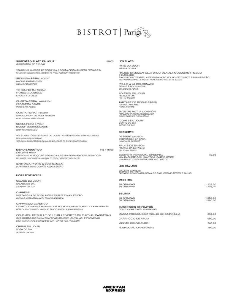 Bistrot Menu QR 241011 002 | PDF | Creme (gastronomia) | Alimentos