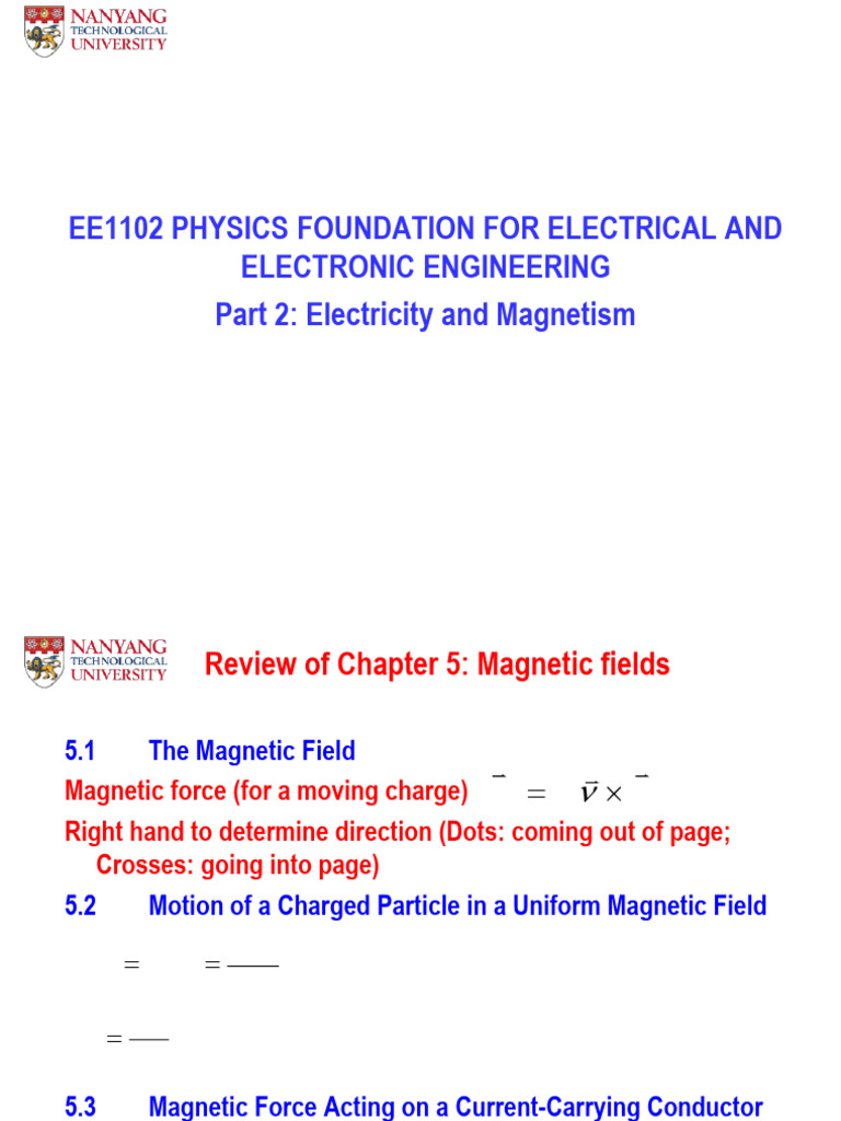 EM Lecture Note 5(1) | PDF | Electromagnetic Induction | Waves EM Lecture Note 5(1) | PDF | Electromagnetic Induction | Waves