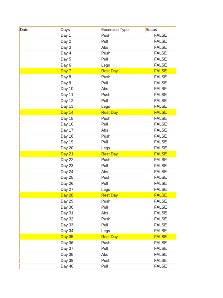 Copy of 6-Month Workout Plan (Feel Good With Ali) | PDF | Physical ...