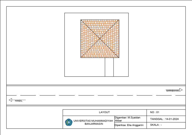 Universitas Muhammadiyah Banjarmasin: NO: 01 Layout Digambar: M.Syaidan ...