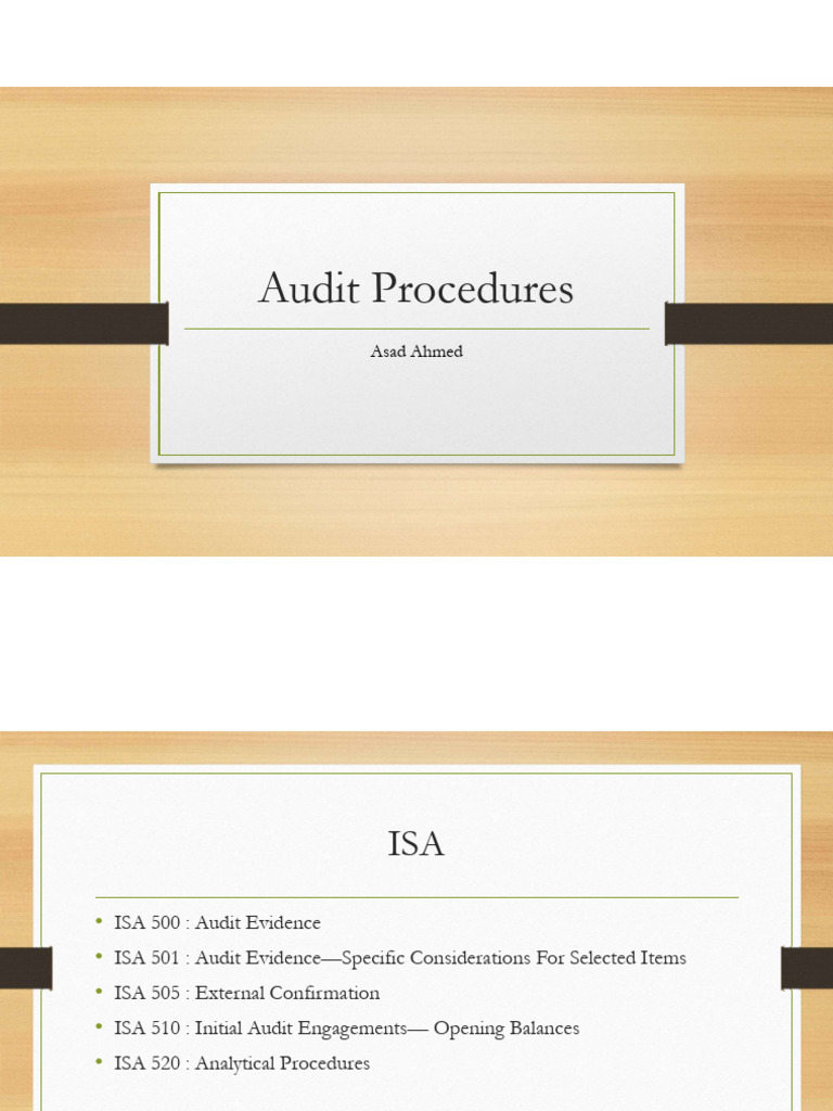 Substantive Procedures | PDF | Audit | Accounting