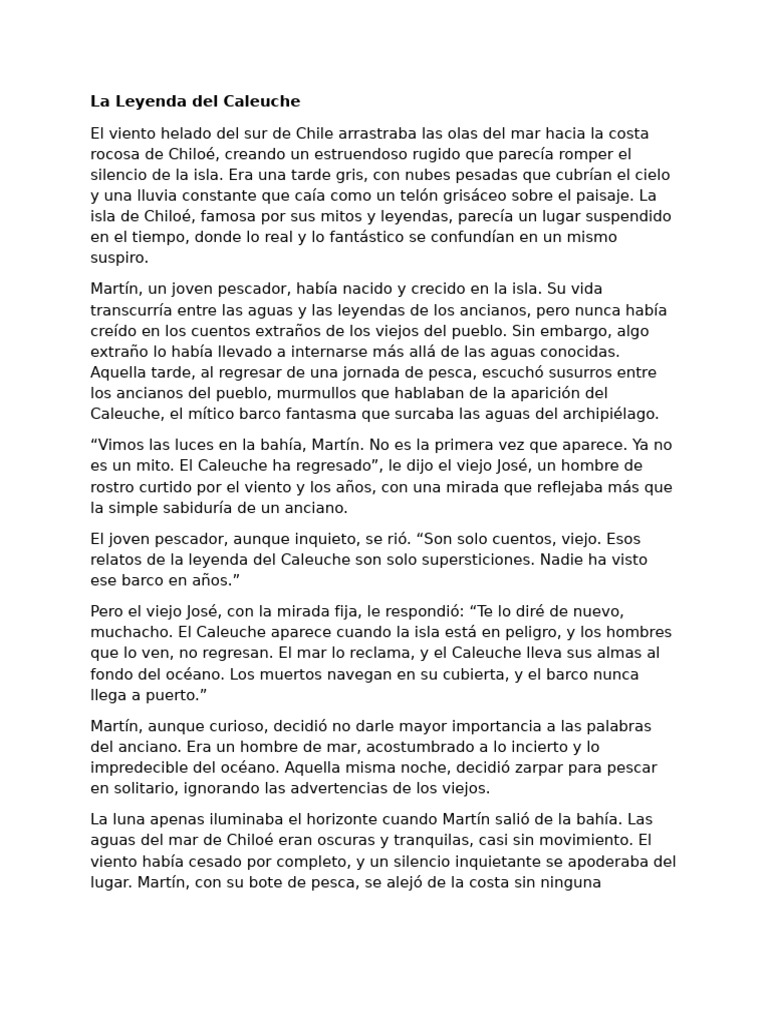 La Leyenda Del Caleuche | PDF | Buques