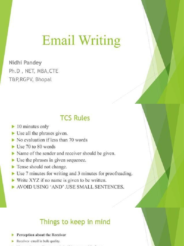 Email Writing | PDF