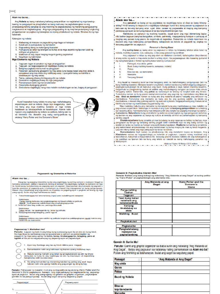 Ang Matanda at Ang Dagat 2 | PDF