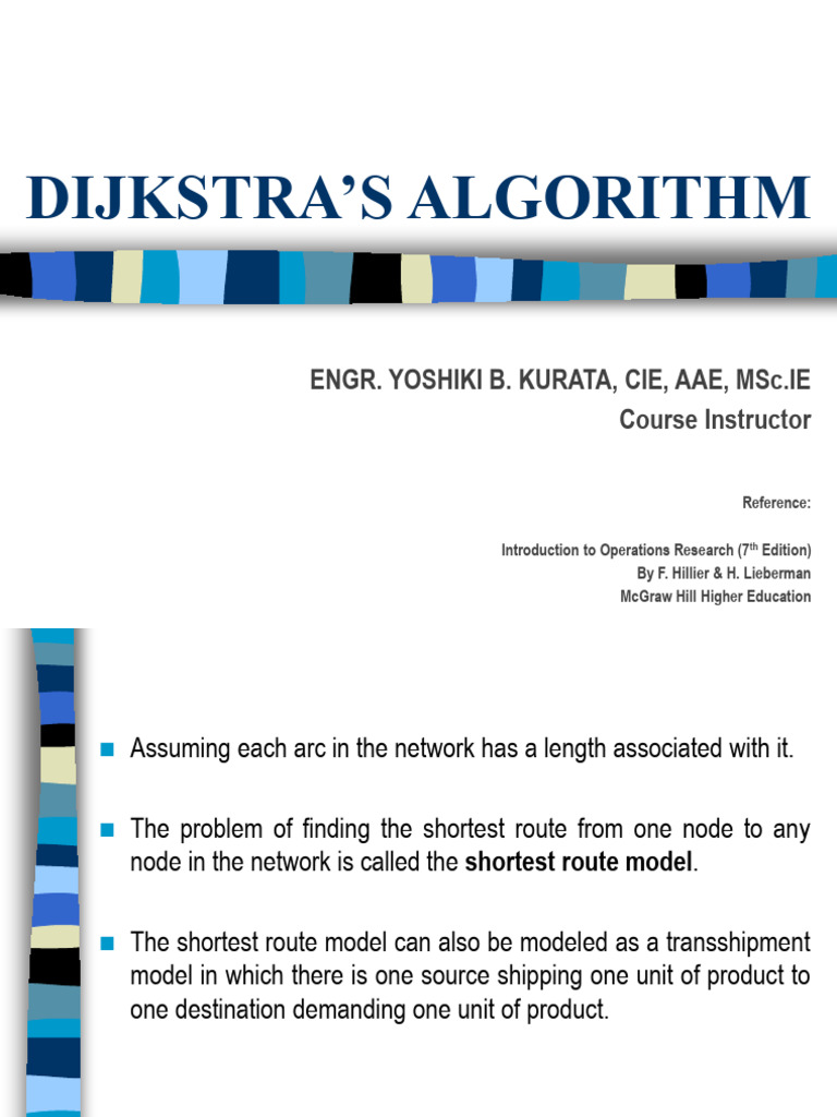(4b) Shortest Route Models | PDF | Applied Mathematics | Graph Theory