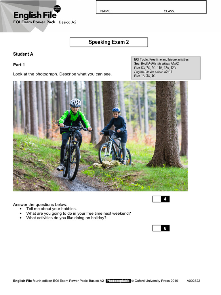 A2_Speaking _2 | PDF