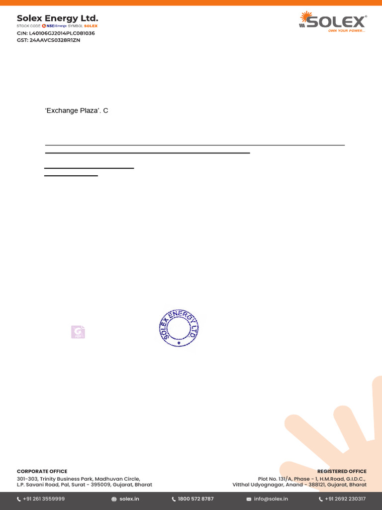 SOLEX 10122024104947 Disclosure | PDF