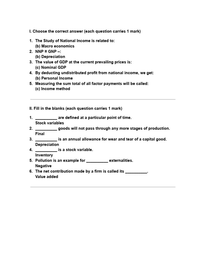 Chapter 2 Macro | PDF | Gross Domestic Product | Measures Of National ...