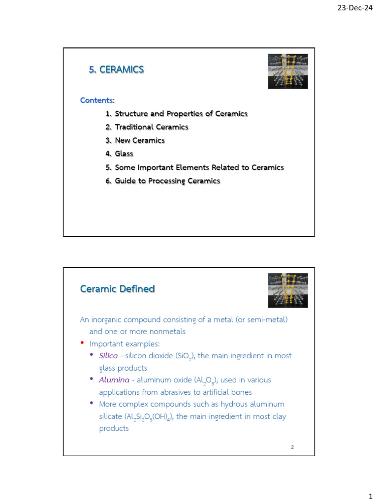 5 CERAMICS | PDF | Ceramics | Aluminium Oxide