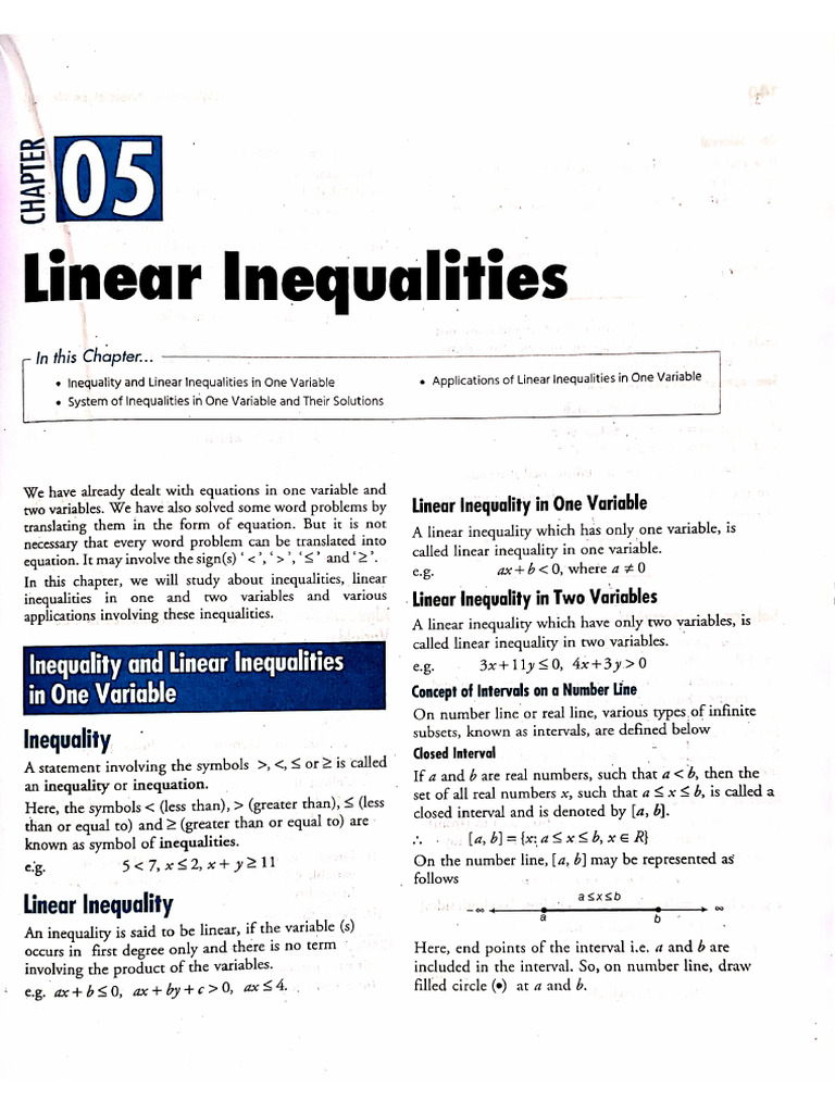 DONE - LINEAR INEQUALITY | PDF