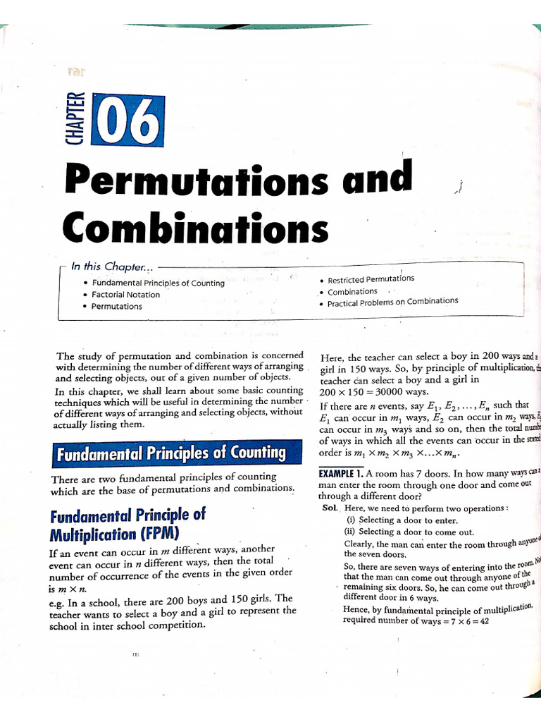 DONE - PERMUTATIONS (1) | PDF