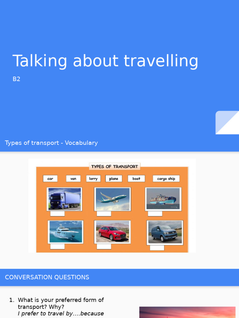 Travel Conversations and Transport Vocabulary | PDF