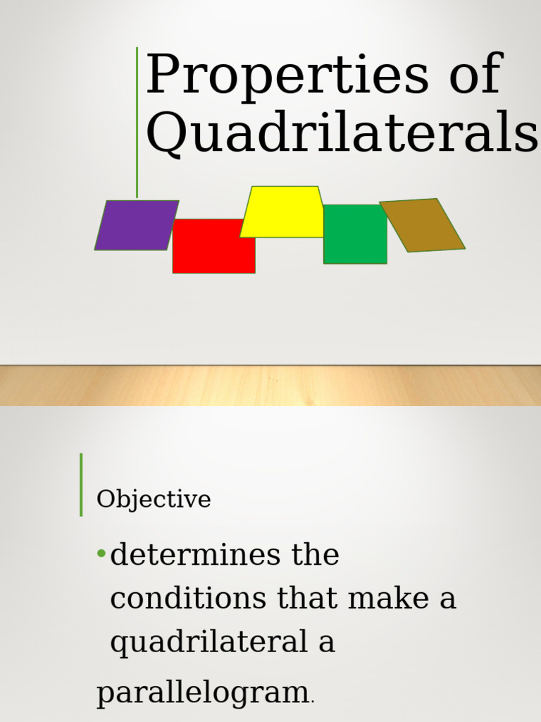 G9 Math Q3 - Week 1 - Properties of Quadrilateral | PDF | Rectangle ...