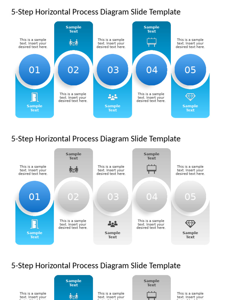 FF0527!01!5 Step Horizontal Process Diagram Slide Template 16x9 1 | PDF