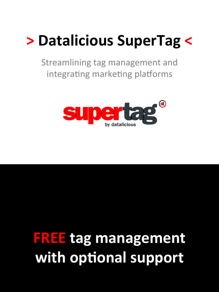 Datalicious SuperTag: Container Tag For Smart Tag Management | PDF ...
