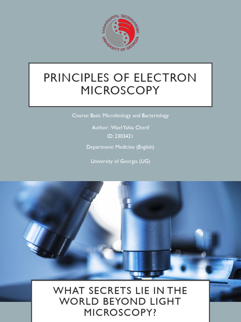 Electron Microscopy | PDF | Microscope | Electron Microscope