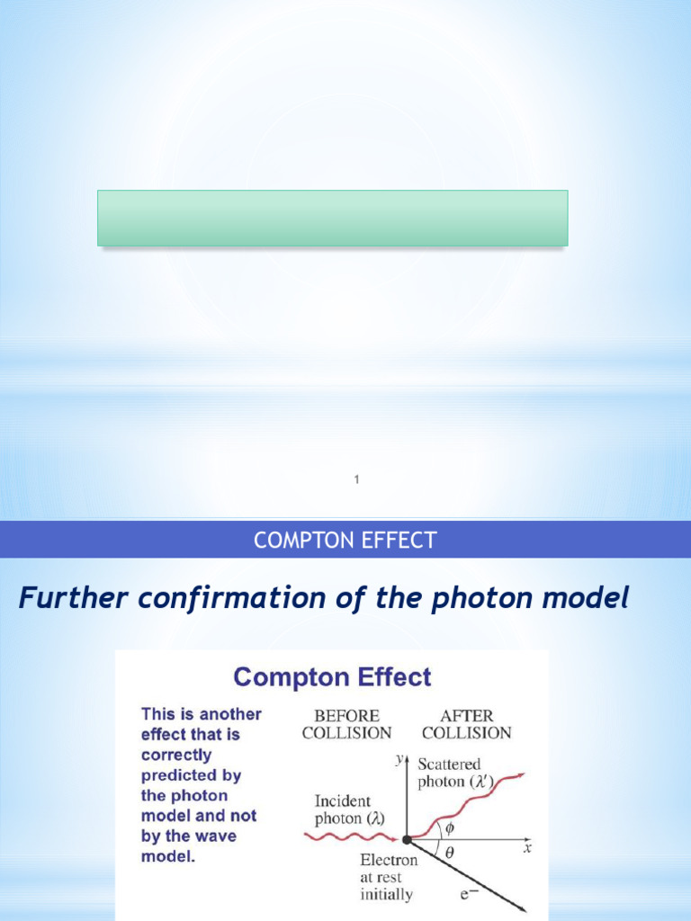 Compton Effect | PDF