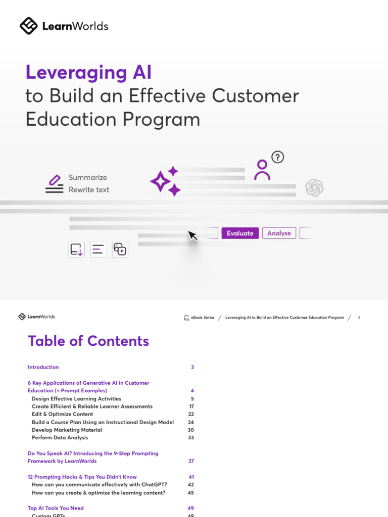 Leveraging AI To Build An Effective Customer Education Program | PDF ...