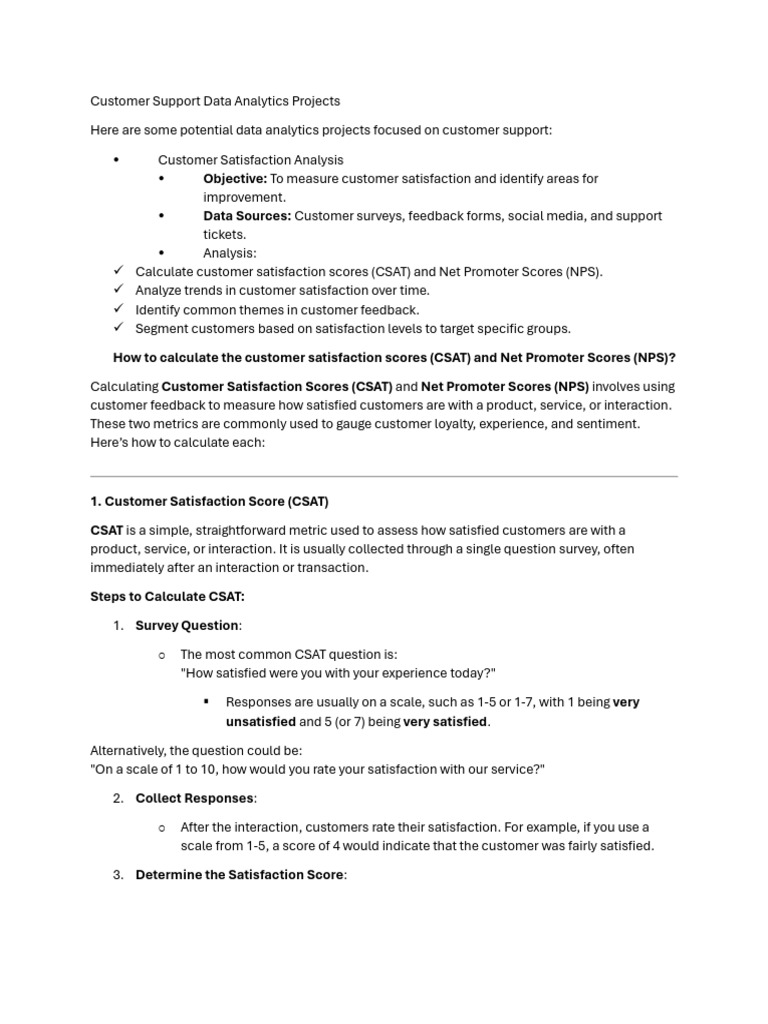 CSAT NPS AND FCR Details | PDF | Customer Satisfaction | Business