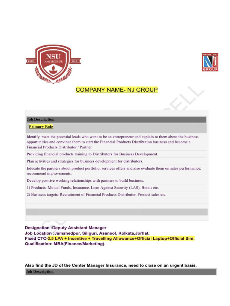 NJ Group JD | PDF